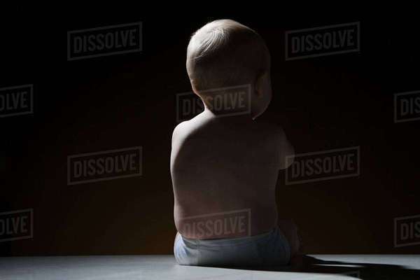 Rear view of a baby boy - Royalty-free Stock Photo | Dissolve
