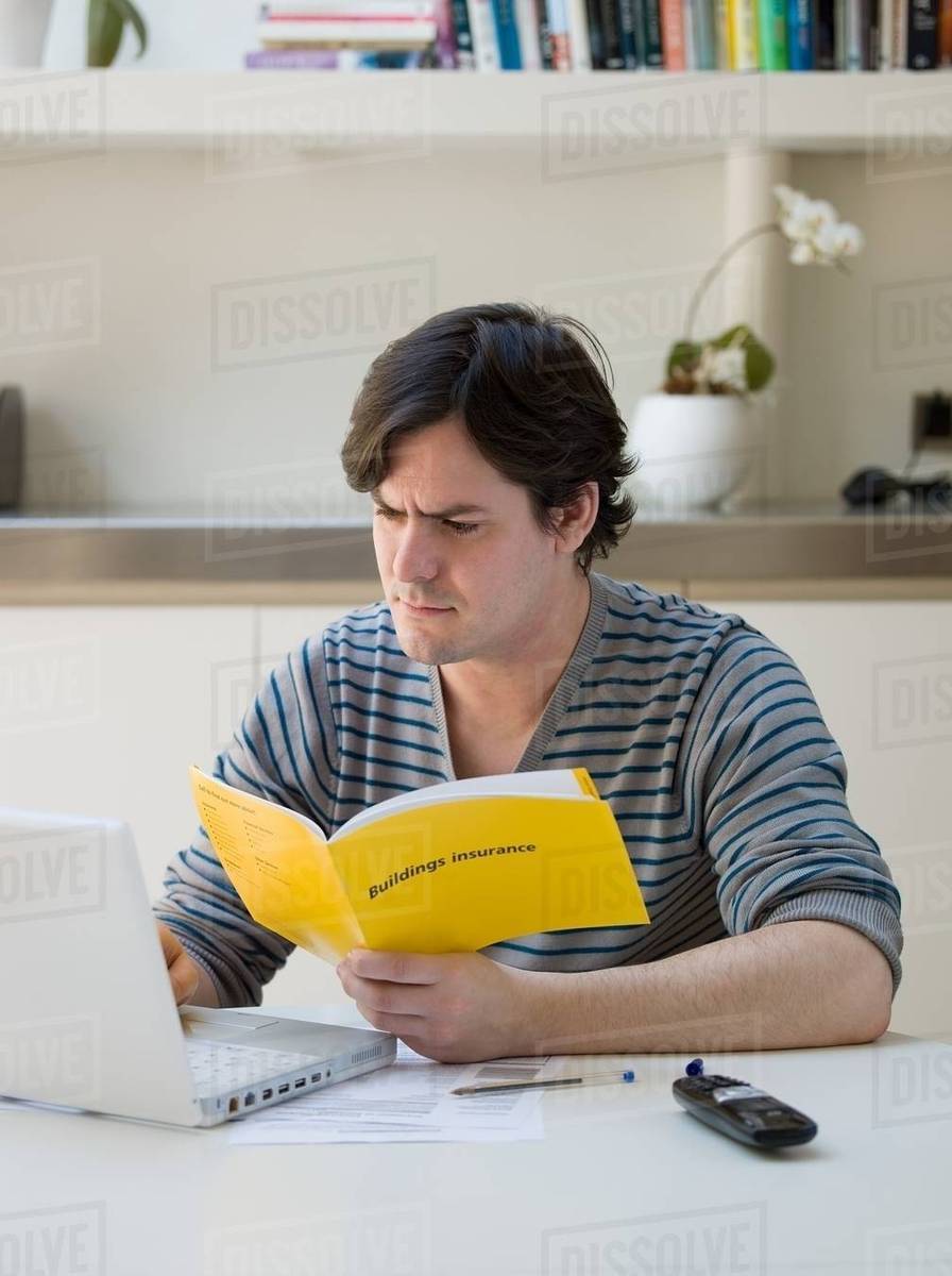 A man making an insurance claim on the internet - Royalty-free Stock ...