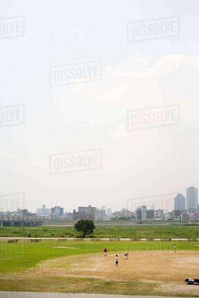 Baseball field in city - Royalty-free Stock Photo | Dissolve