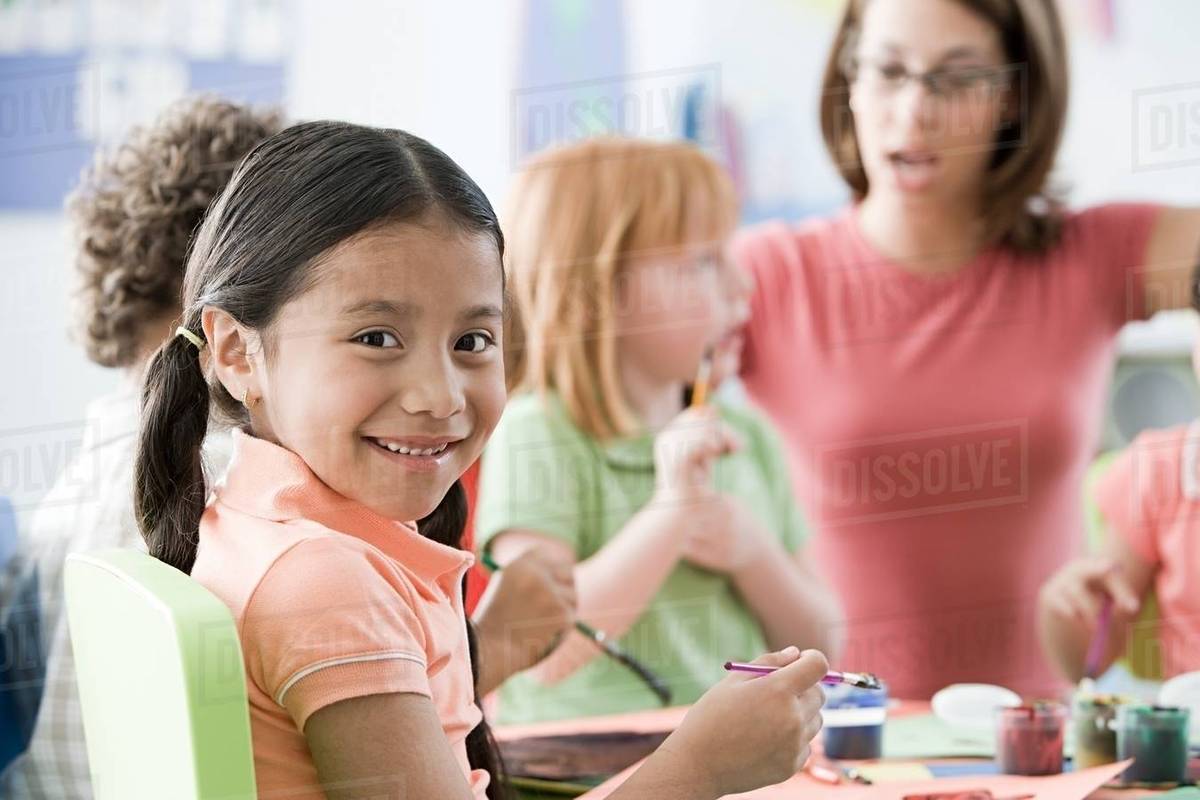 Children in a lesson - Royalty-free Stock Photo | Dissolve
