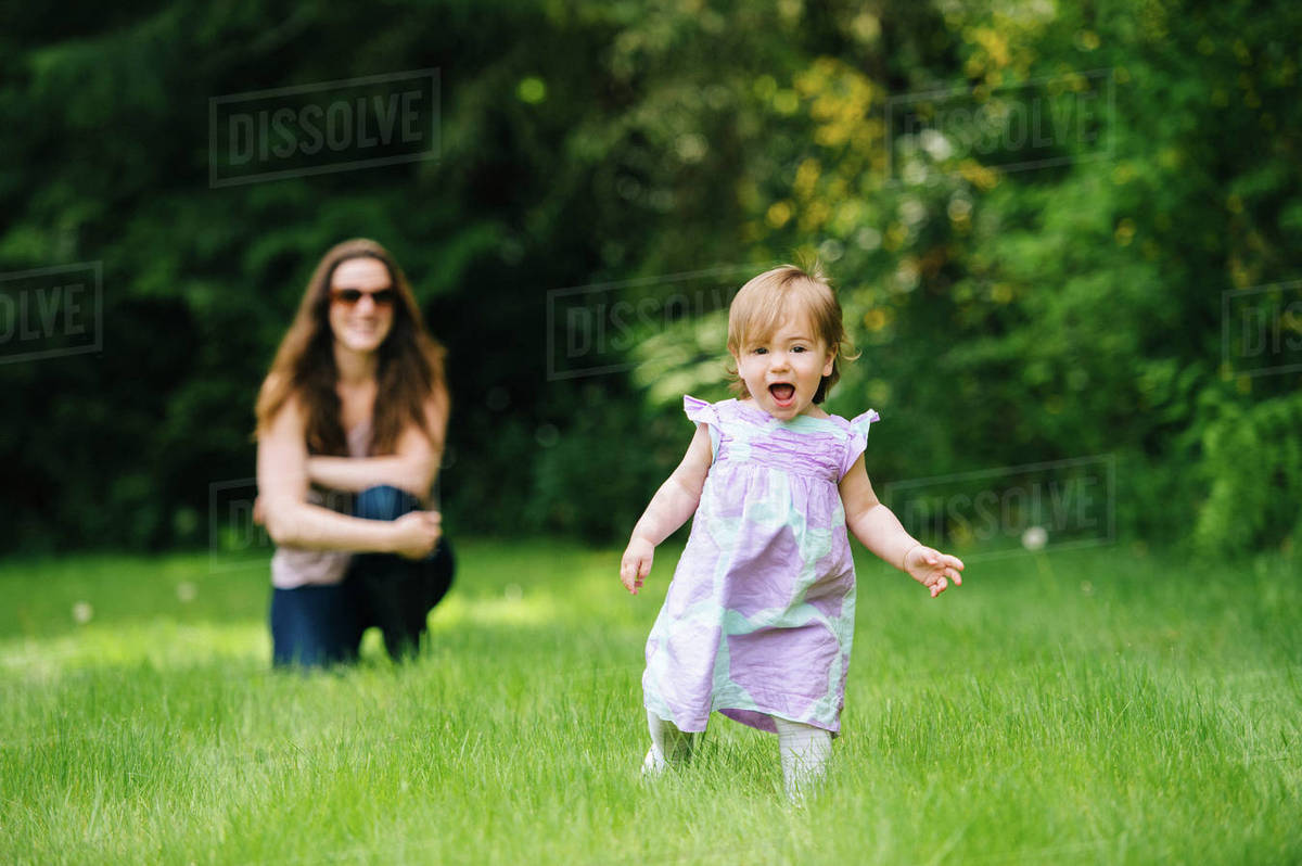 Child Running Away From Mom