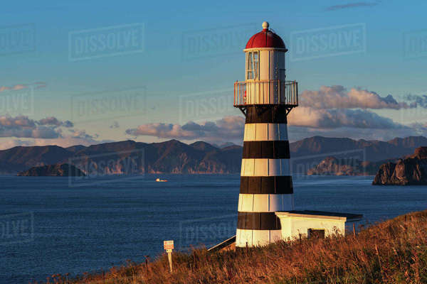 Petropavlovsky Lighthouse founded in 1850 located on Kamchatka ...