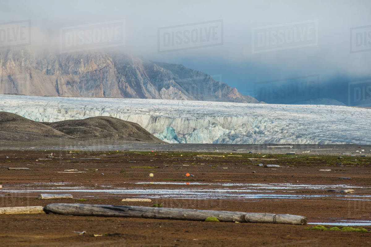 Plastic pollution in Arctic coast. - Royalty-free Stock Photo | Dissolve