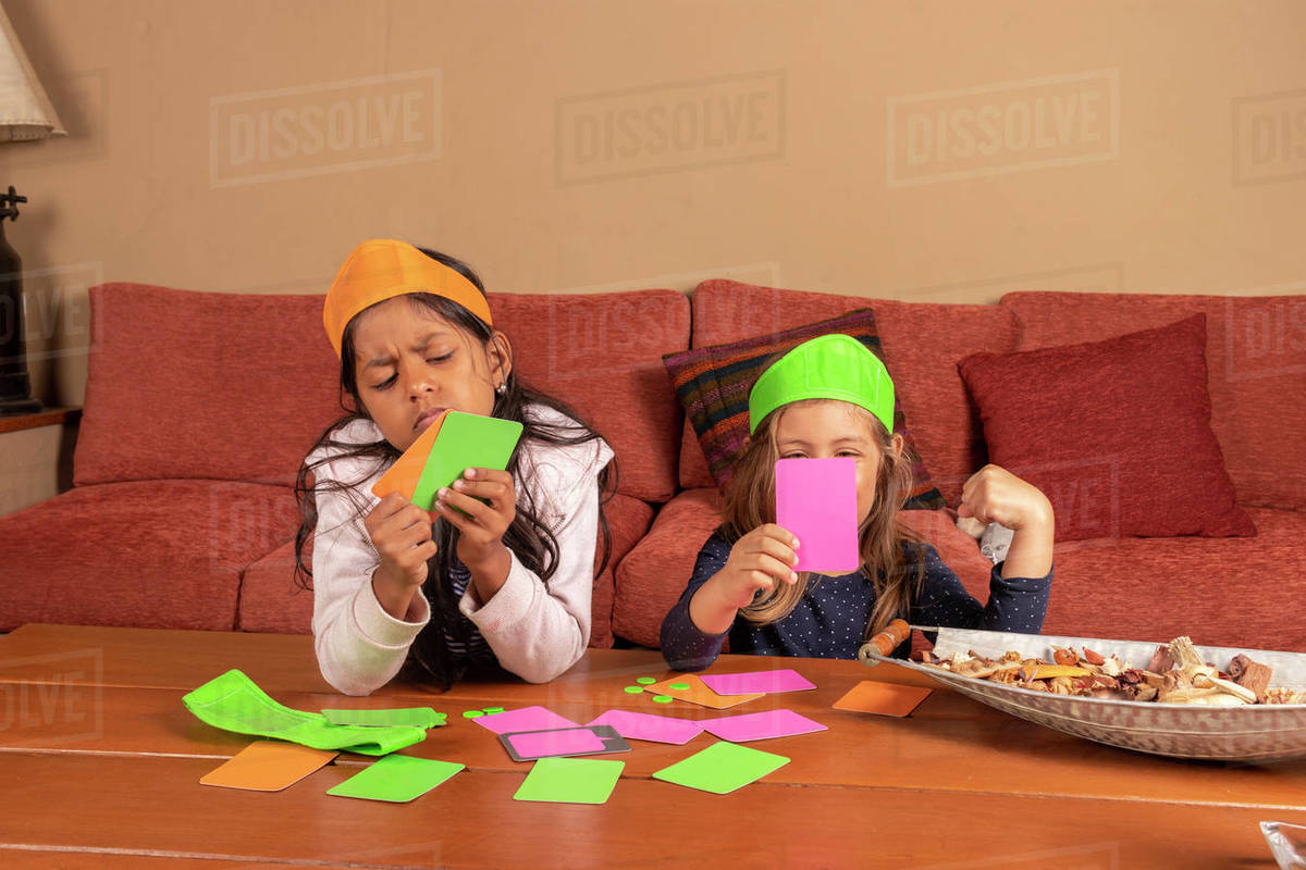 Girl celebrates after winning her card game - Royalty-free Stock Photo ...