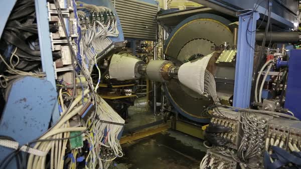 Different parts of the electron-positron Collider - Stock Video Footage ...