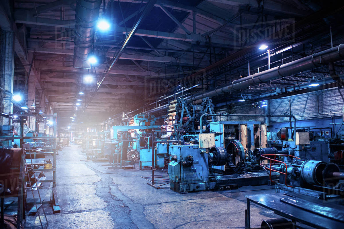 Industrial zone background, manufacturing facility - Royalty-free Stock ...