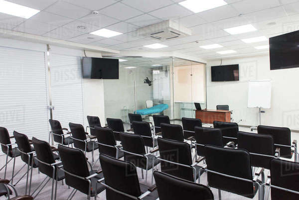 Empty classroom preparing for medical education or conference - Royalty ...