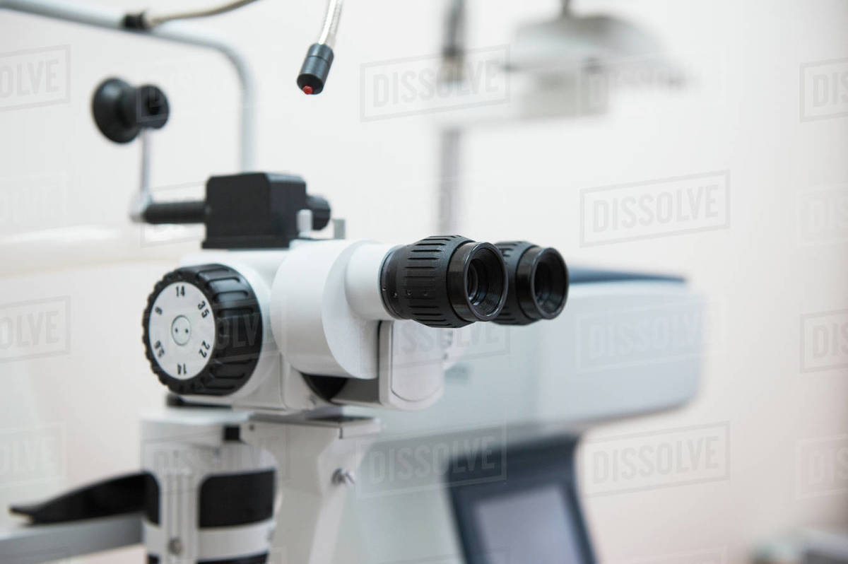Modern medical equipment in the ophthalmology office - Stock Photo ...