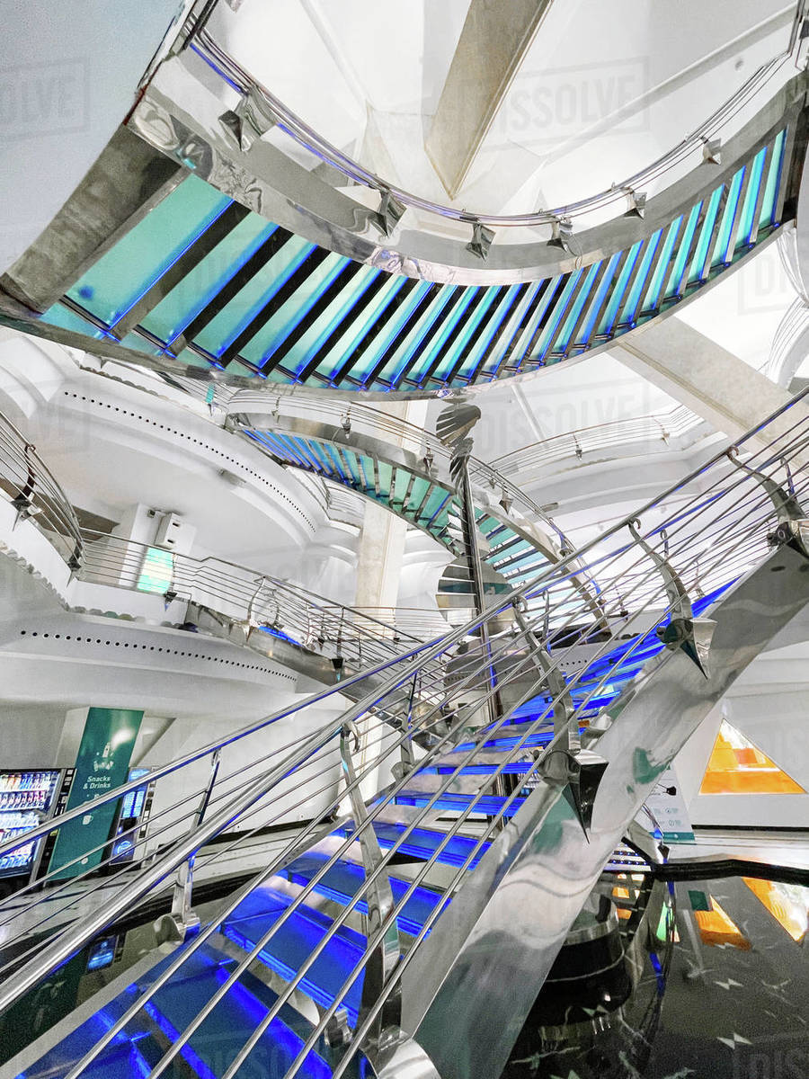 Futuristic Spiral staircases. - Stock Photo - Dissolve