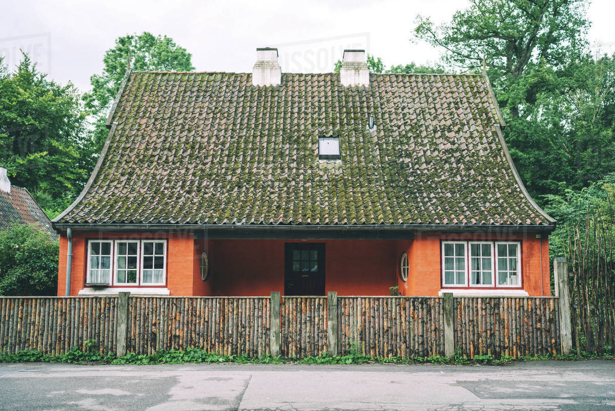Traditional Danish house. - Stock Photo - Dissolve
