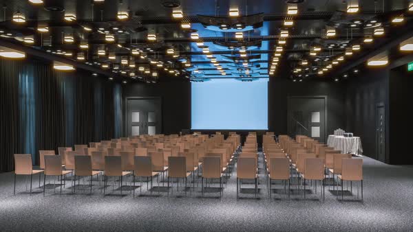 4k video of Conference hall. Collection. Meeting room. Presentation ...