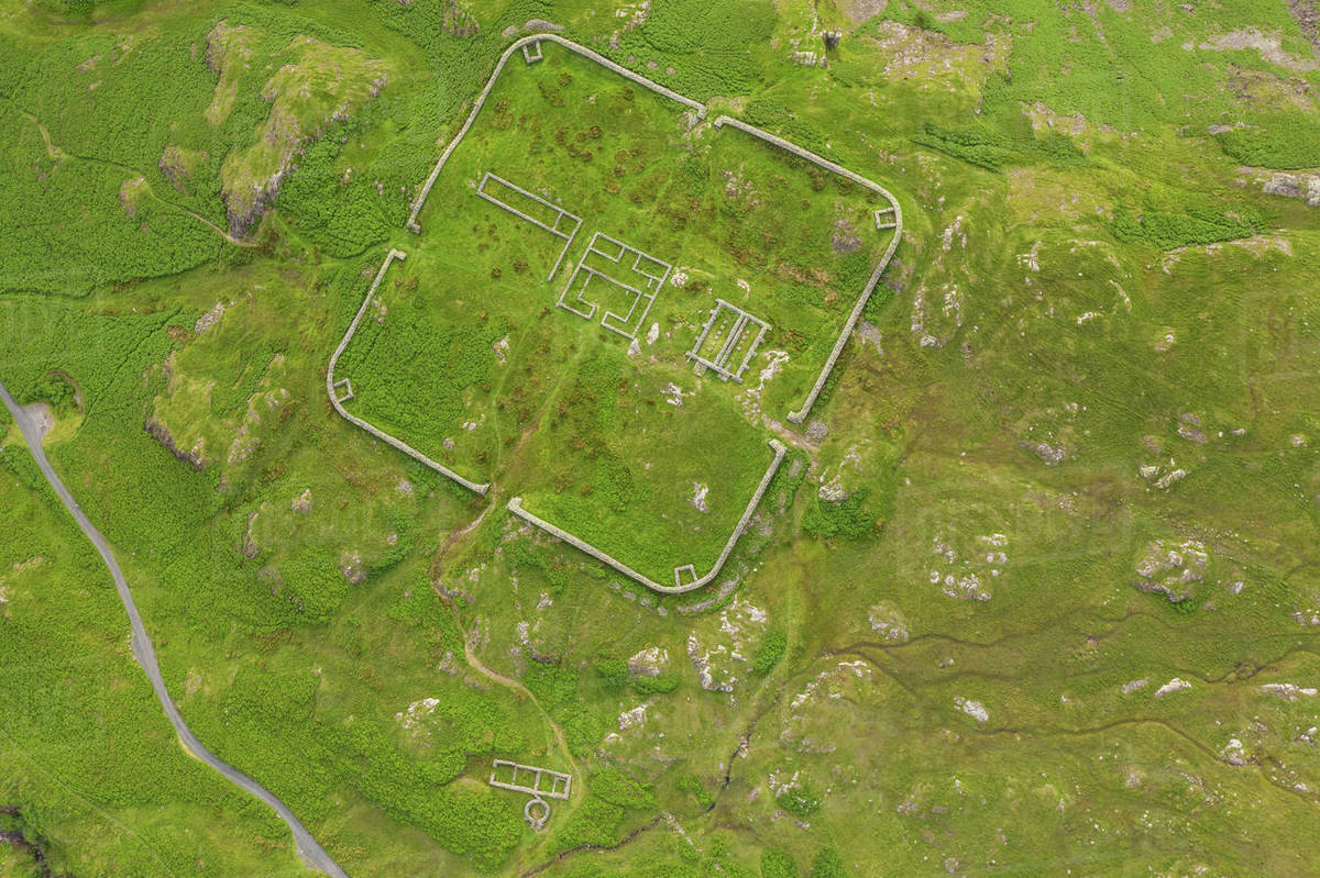 Hardknott Roman Fort is an archeological site, the remains of the Roman ...