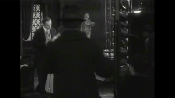 Scenes from a silent film movie set in Hollywood, California with ...