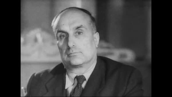 1957, Russian film, Soviet scientist talking about the Sputnik ...