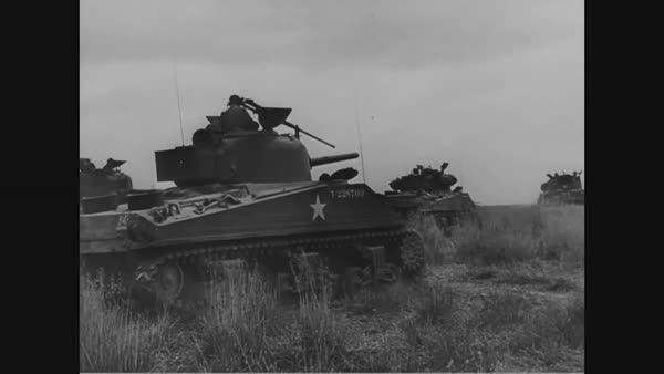 1944 - US Army tanks are seen performing well in the battlefield, but ...