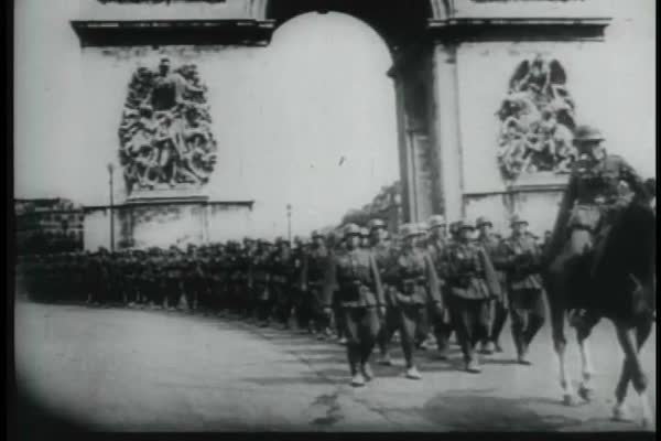 The Germans invade Paris, France in June 1940. - Stock Video Footage ...