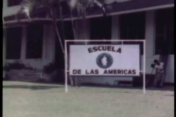 At Fort Gulick, in the Panama Canal Zone, students attend the Escuela ...
