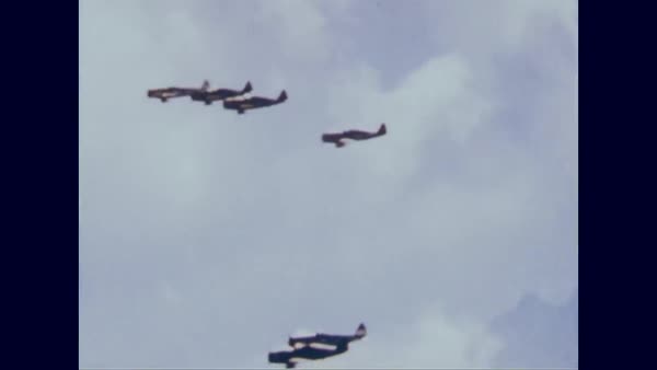 1945 - Lieutenant Colonel Gilbert Wymond and the 57th fighter group fly ...