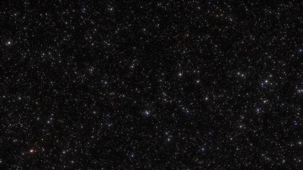 Flying through the stars in space. Galaxy exploration through outer ...