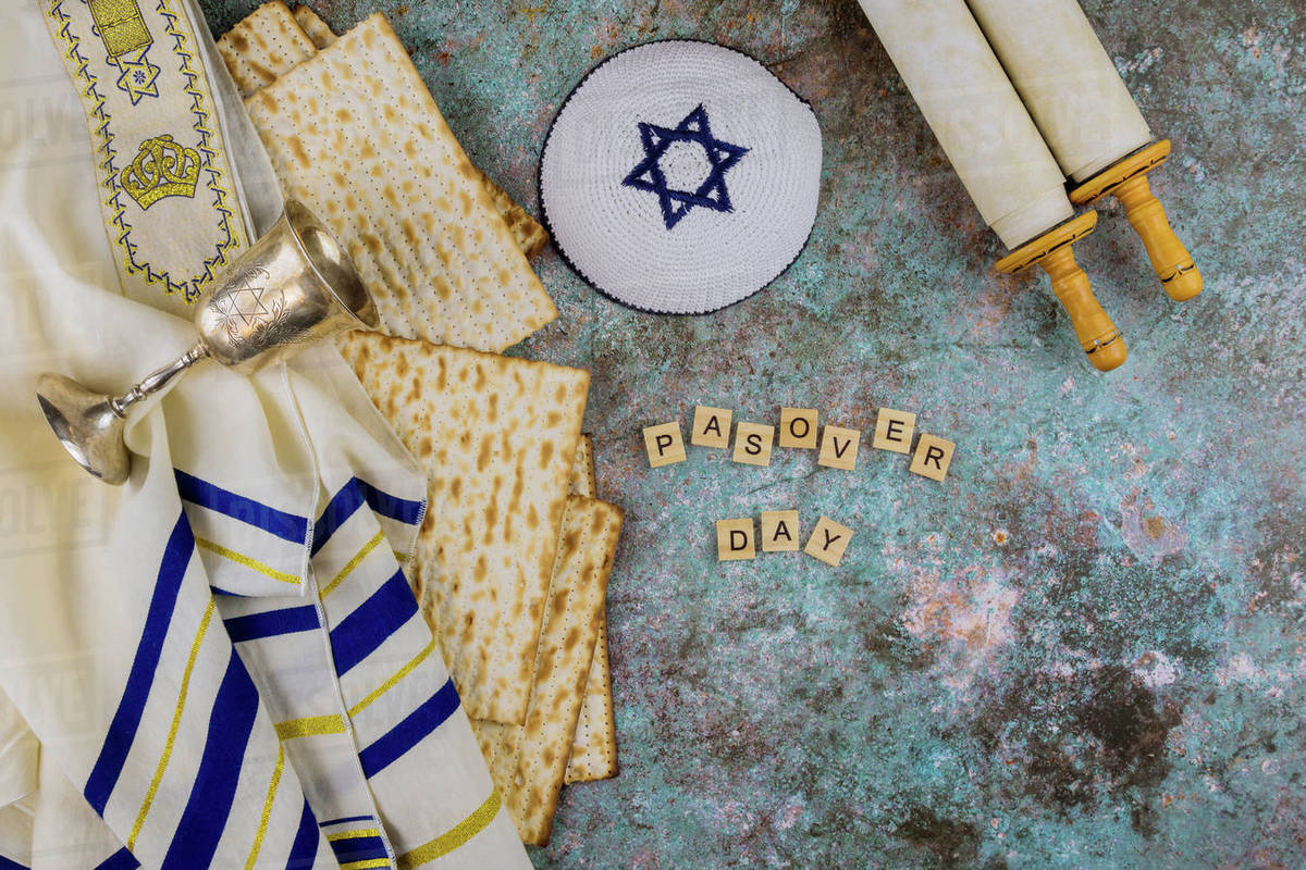 Pesach Passover celebrating symbols of great Jewish family holiday ...