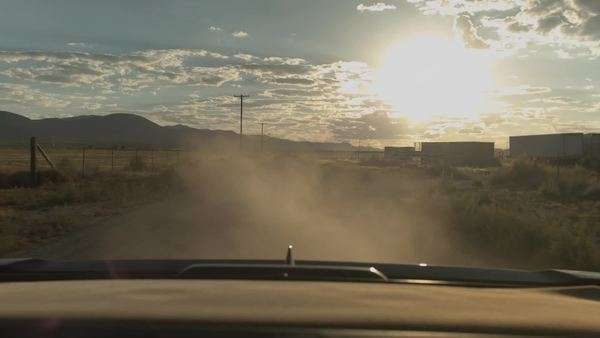 Car Takes Off On A Dusty Dirt Road - HD Royalty-free Stock Video ...