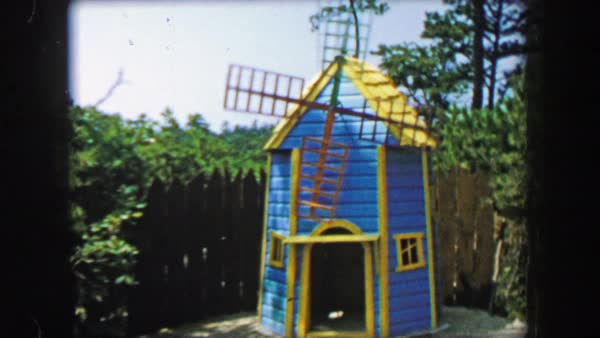 1955: Storyland theme park windmill exhibit boy storybook characters ...