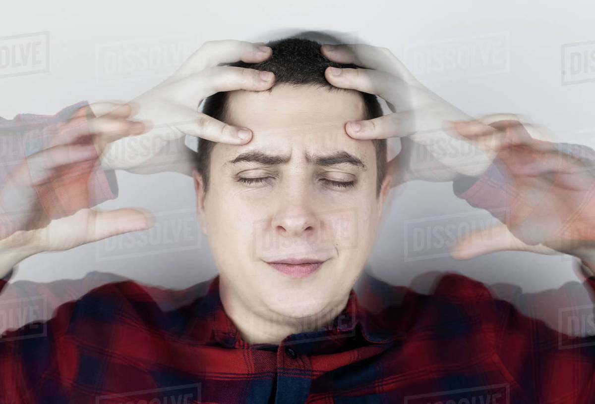 Man loses consciousness and falls down due to dizziness and disturbance ...