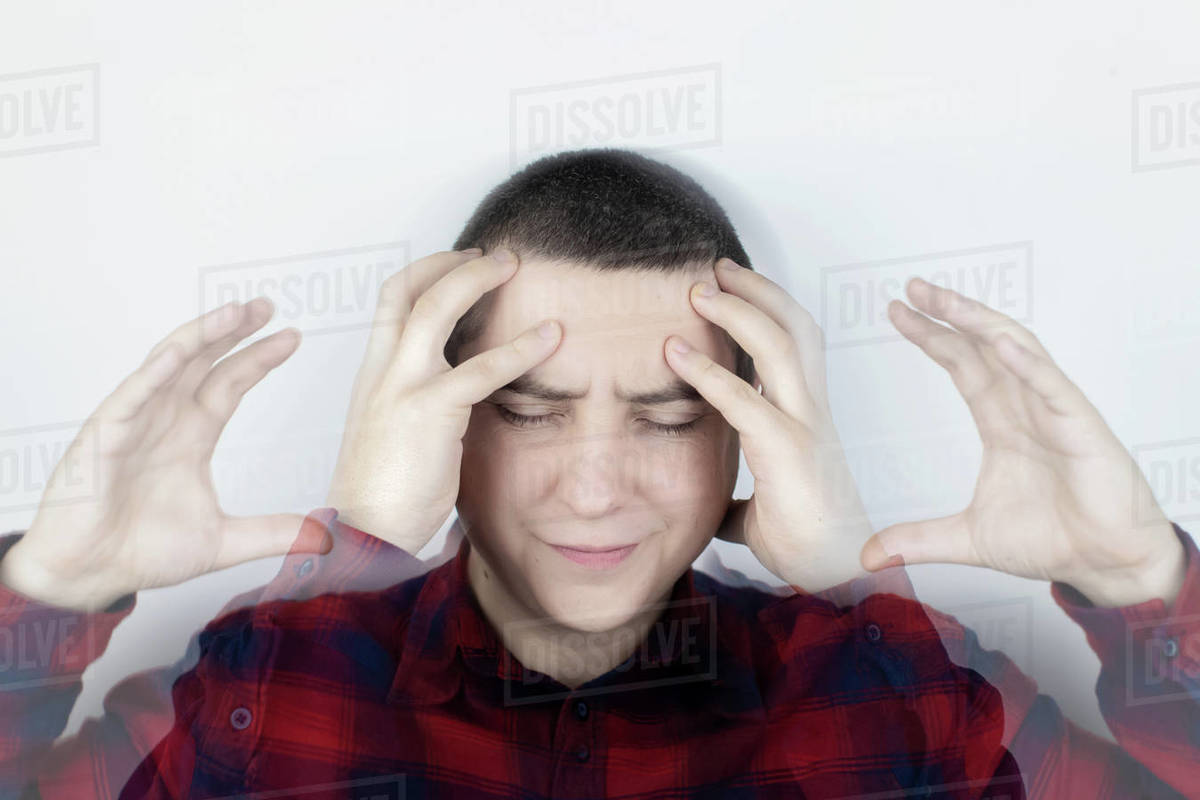 Man loses consciousness and falls down due to dizziness and disturbance ...