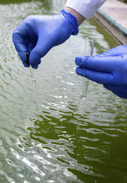 Water sample. Treatment facilities. Quality control of water that has ...