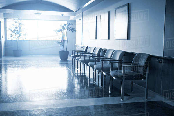 Empty waiting room in modern hospital - Royalty-free Stock Photo | Dissolve