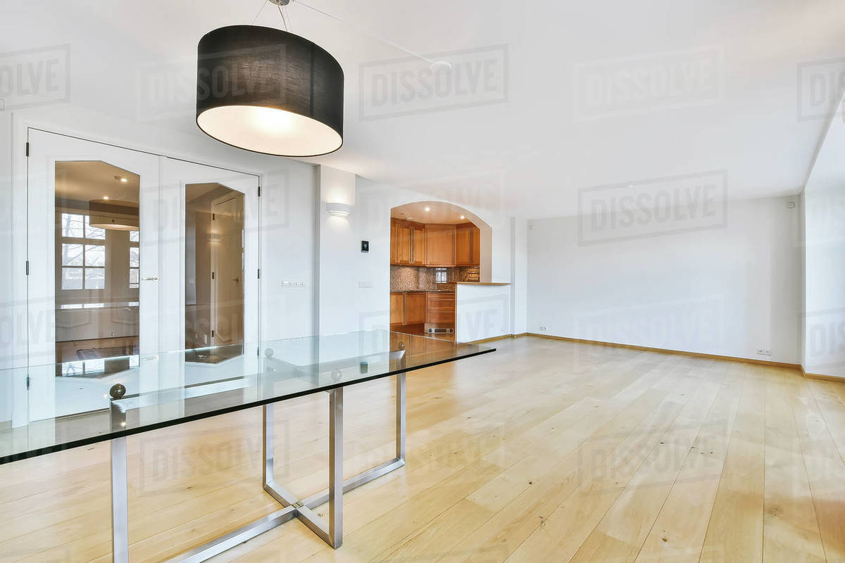 Luxury interior design of empty room in modern house - Royalty-free ...