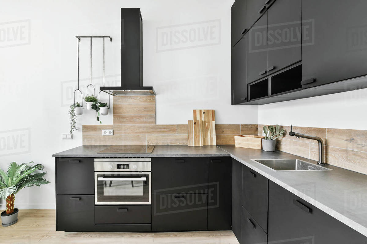 Luxury kitchen of house in beautiful desig - Stock Photo - Dissolve