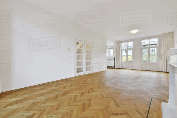 Large room interior in luxury residental building - Royalty-free Stock ...