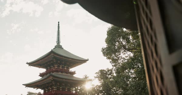 Japanese temple, building and architecture, religion and traditional ...