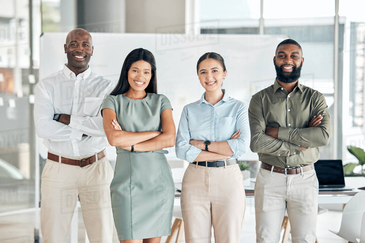 Business teamwork, office diversity and team collaboration of happy ...