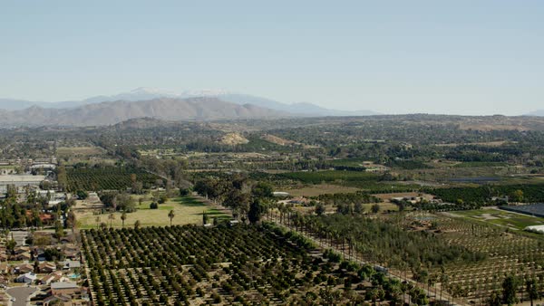 Aerial view of suburban areas of Los Angeles USA - Stock Video Footage ...