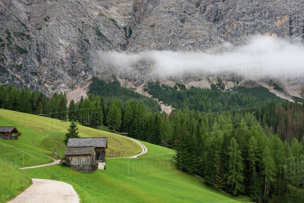 Hiking the Nature Park Fanes Sennes Prags in the Dolomite Alps, South ...