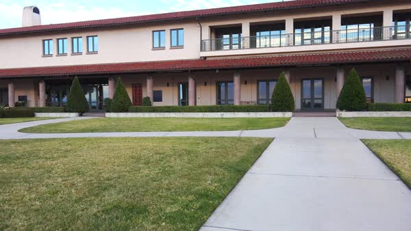 Ronald Reagan Presidential Library and Museum, 4k ultra hd - Stock ...