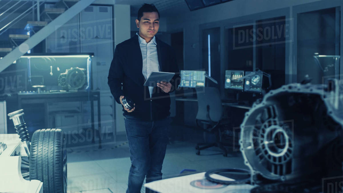 Development Laboratory Room with Professional Automotive Design ...