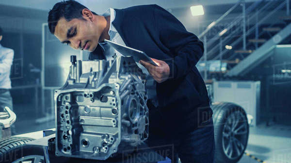 Development Laboratory Room with Professional Automotive Design ...