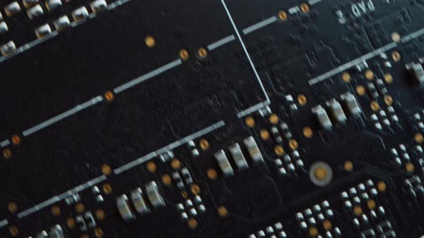 Colorful Printed Circuit Board, Computer Motherboard Components ...