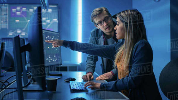 Male and Female Programmers Talking about Work, Solving Problems ...