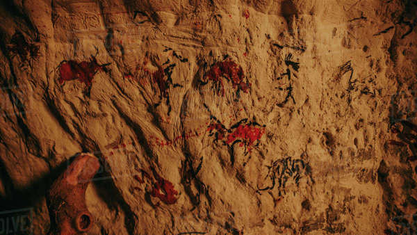 Primitive Prehistoric Neanderthal Drawings of Animals and Abstracts ...