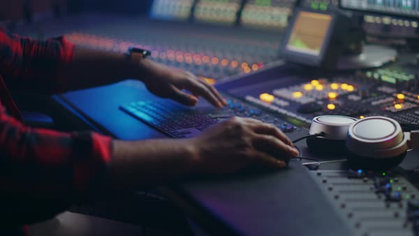 Music Creator, Musician, Artist Works in the Music Record Studio, Uses ...