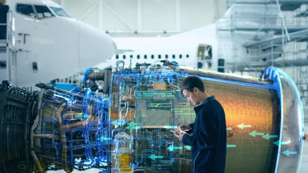 High-Tech Futuristic Technology Concept: Visualization Of Futuristic ...