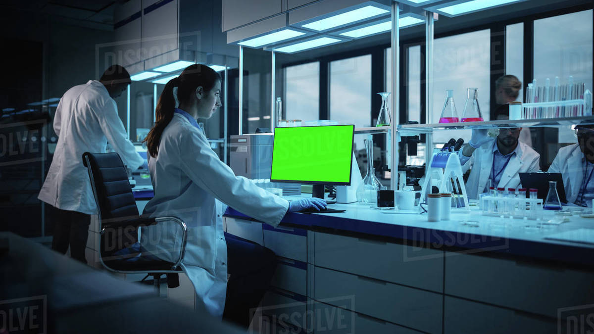 Modern Medical Research Laboratory: Portrait of Female Scientist ...