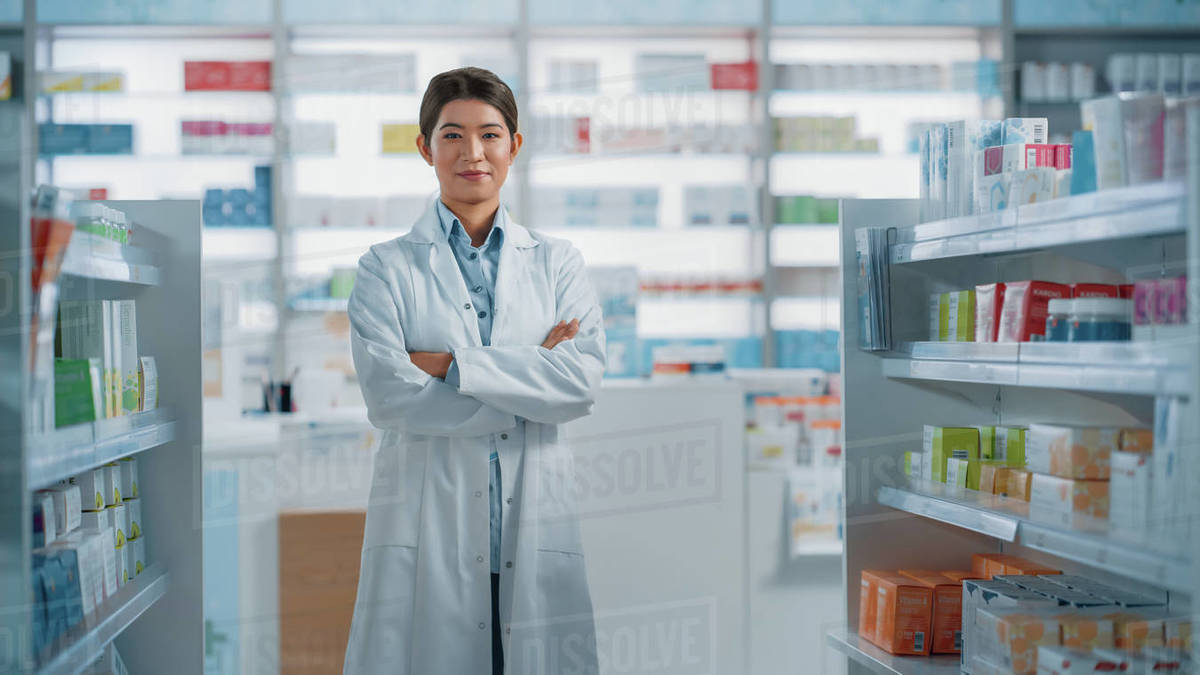 Portrait of Pharmacist Wearing White Coat - Royalty-free Stock Photo ...