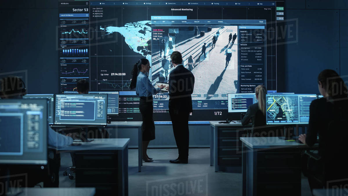 Middle Aged Male and Female Government Officers Discuss Working Matters ...