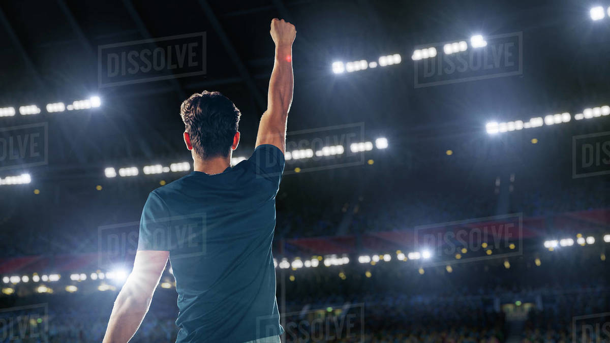 Professional athlete winning - Royalty-free Stock Photo | Dissolve