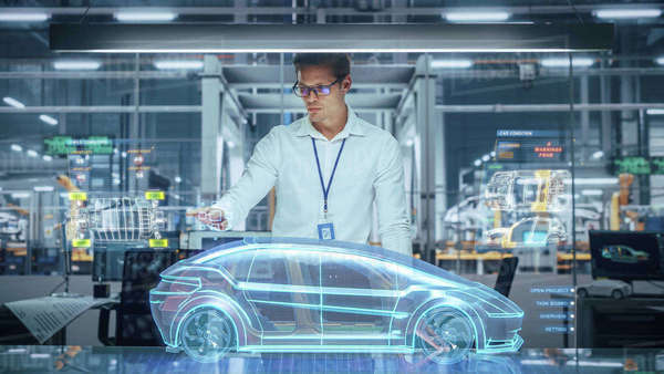 Green Energy Car Design: Automotive Engineer Using Augmented Reality ...